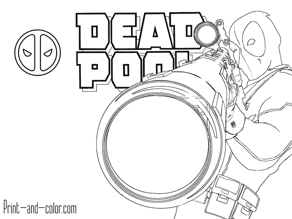Deadpool coloring pages | Print and Color.com