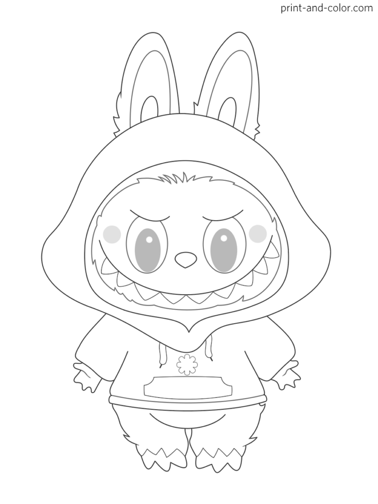 Labubu coloring pages | Print and Color.com