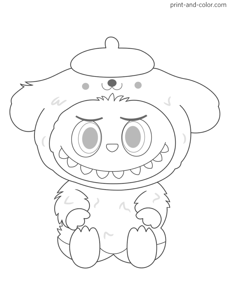 Labubu coloring pages | Print and Color.com