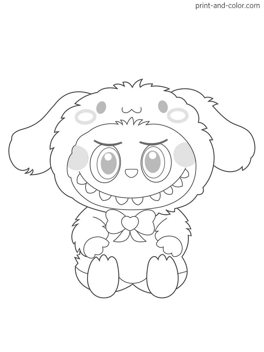 Labubu coloring pages | Print and Color.com
