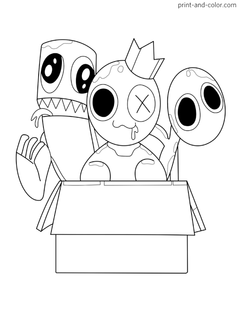 Rainbow Friends coloring pages | Print and Color.com