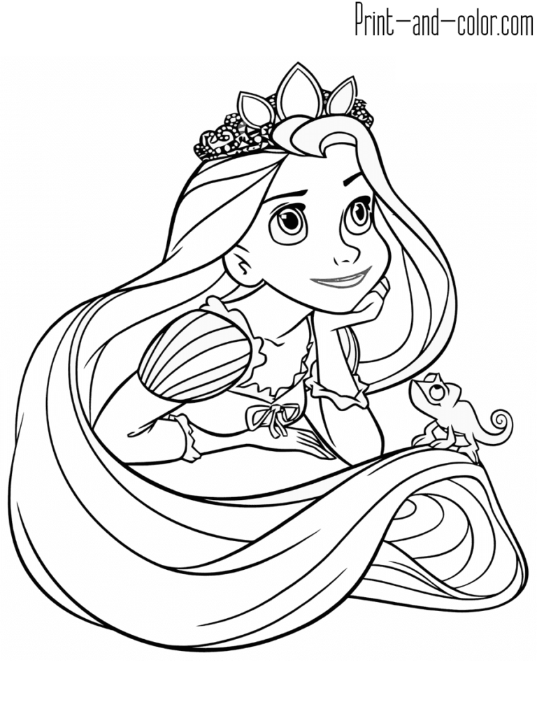 Rapunzel coloring pages | Print and Color.com