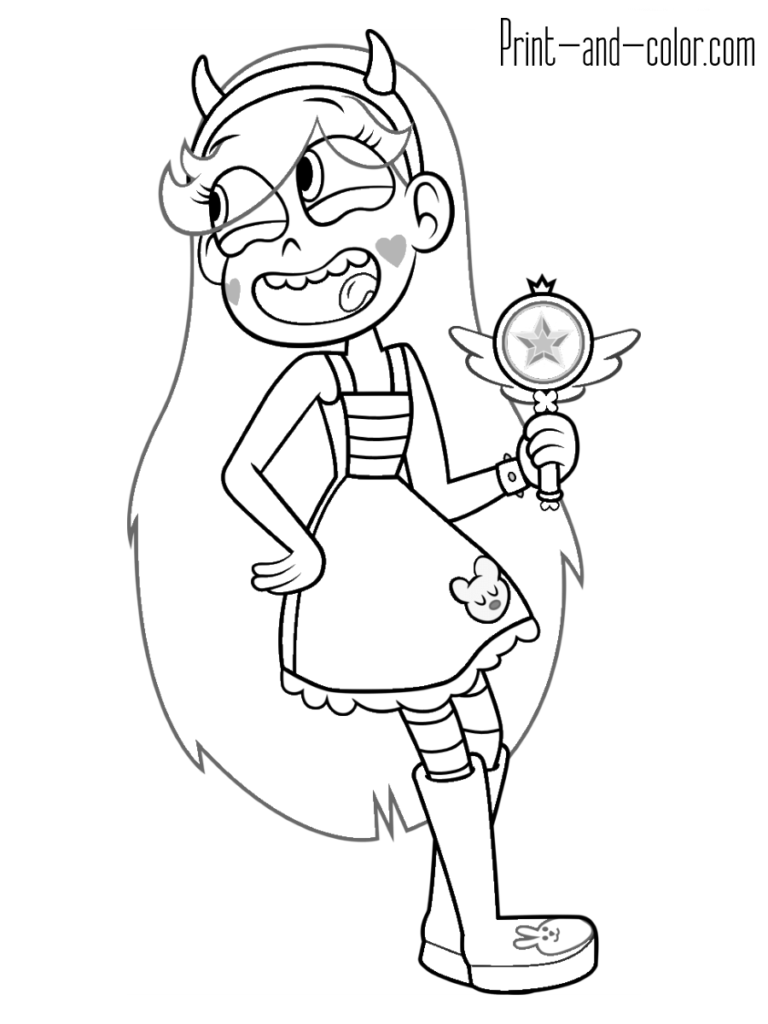 Star vs. the forces of evil coloring pages | Print and Color.com