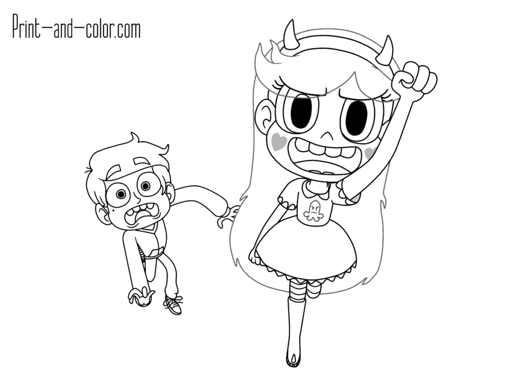 Star vs. the forces of evil coloring pages | Print and Color.com